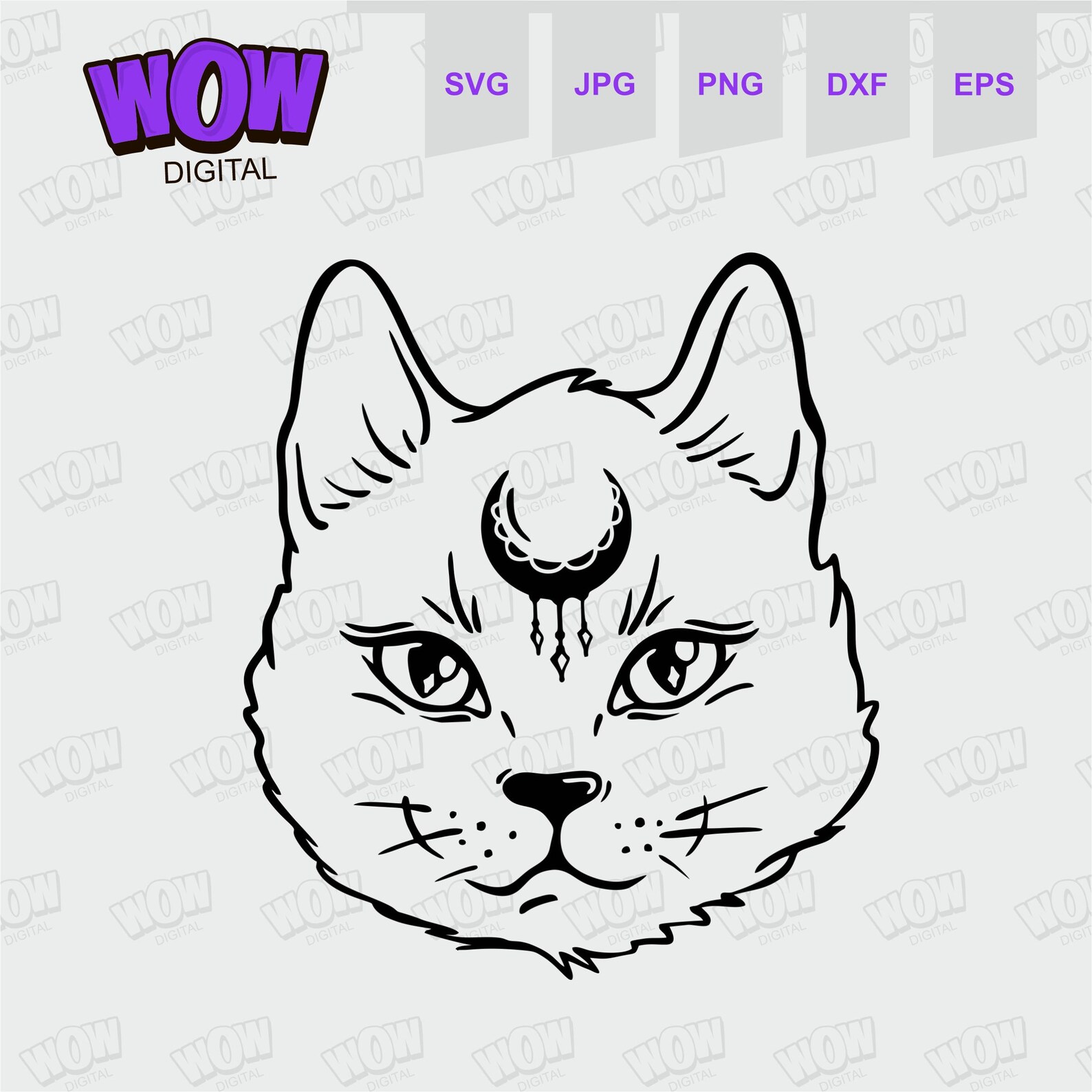 Mystical Svg Moon Svg Moon Cat Svg Celestial Svg Bundle - Etsy