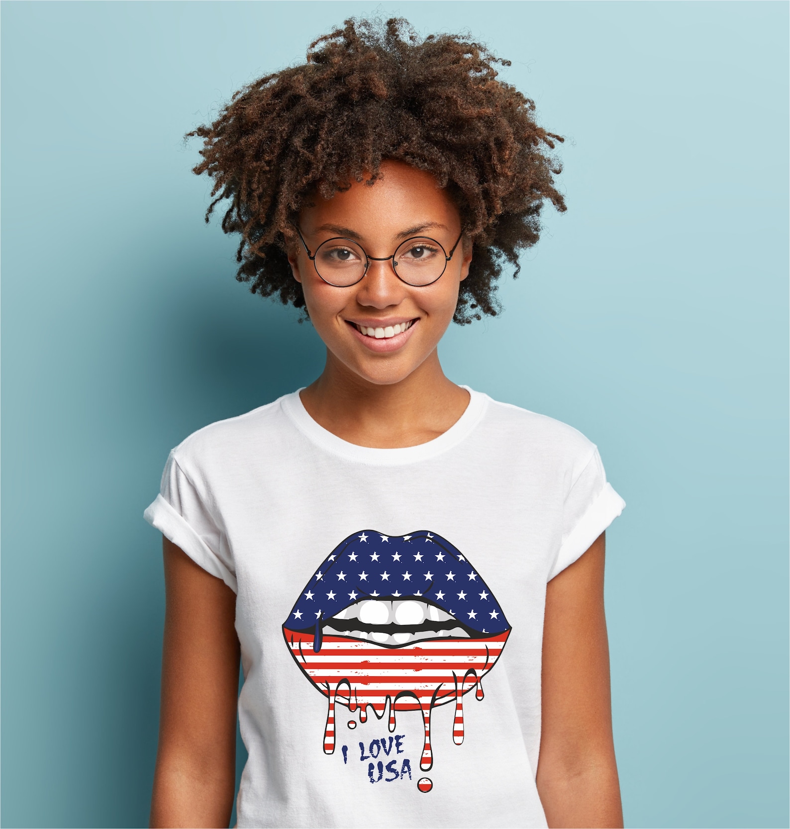 Dripping USA Lips SVG, Patriotic Lips Svg, 4th of July Svg, America SVG ...