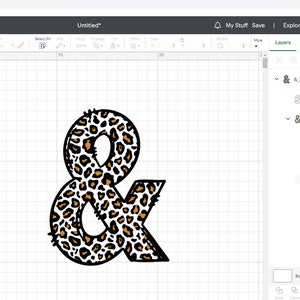 Leopard Print Doodle Alphabet Letters PNG Bundle, Alphabet PNG ...