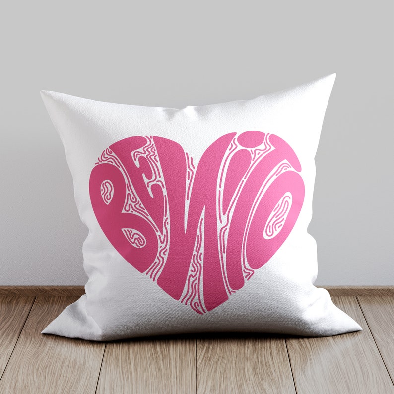 Retro Benito Valentine Heart Svg, Valentin Sin Ti Embroidery SVG, Bad ...