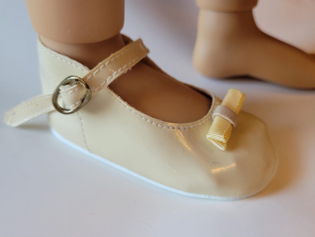 New Cream Bow Toe Doll Shoes Fit My Twinn Dolls - Etsy