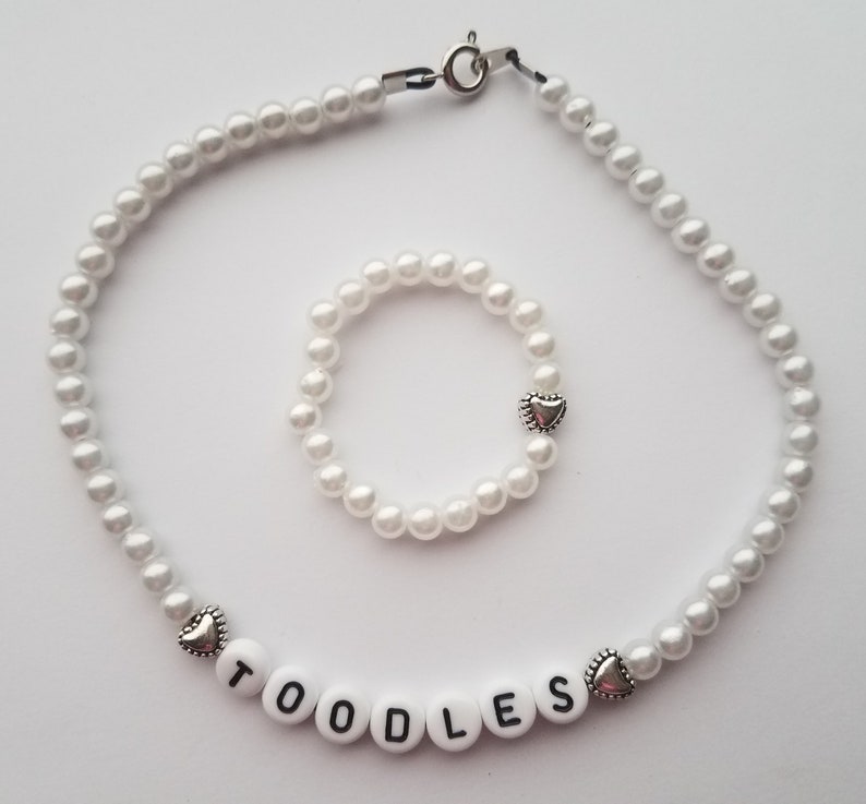 Toodles Doll Name Necklace Set Handmade Fits 24 Inch Doll - Etsy