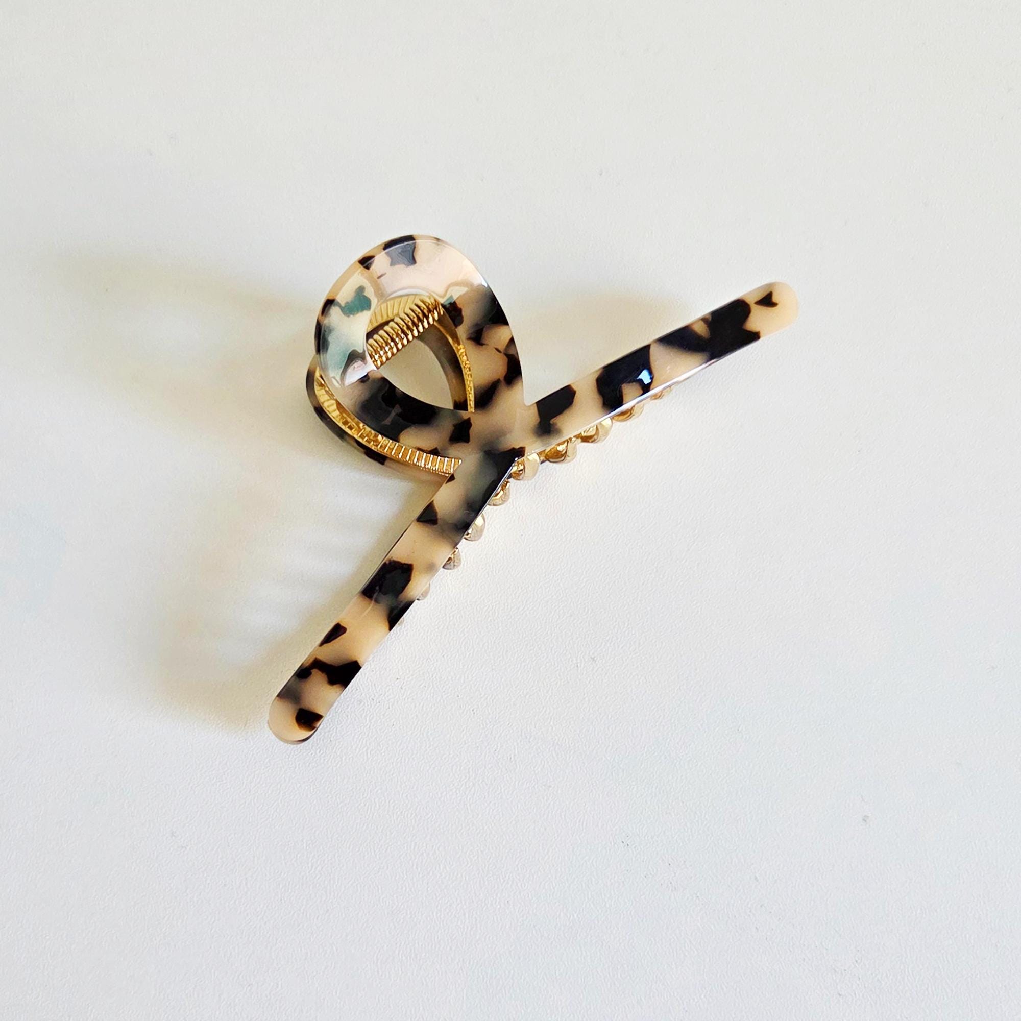 Loop Design Hair Claw Clips, Large Claw Clip, Tortoise Shell Claw Clip ...
