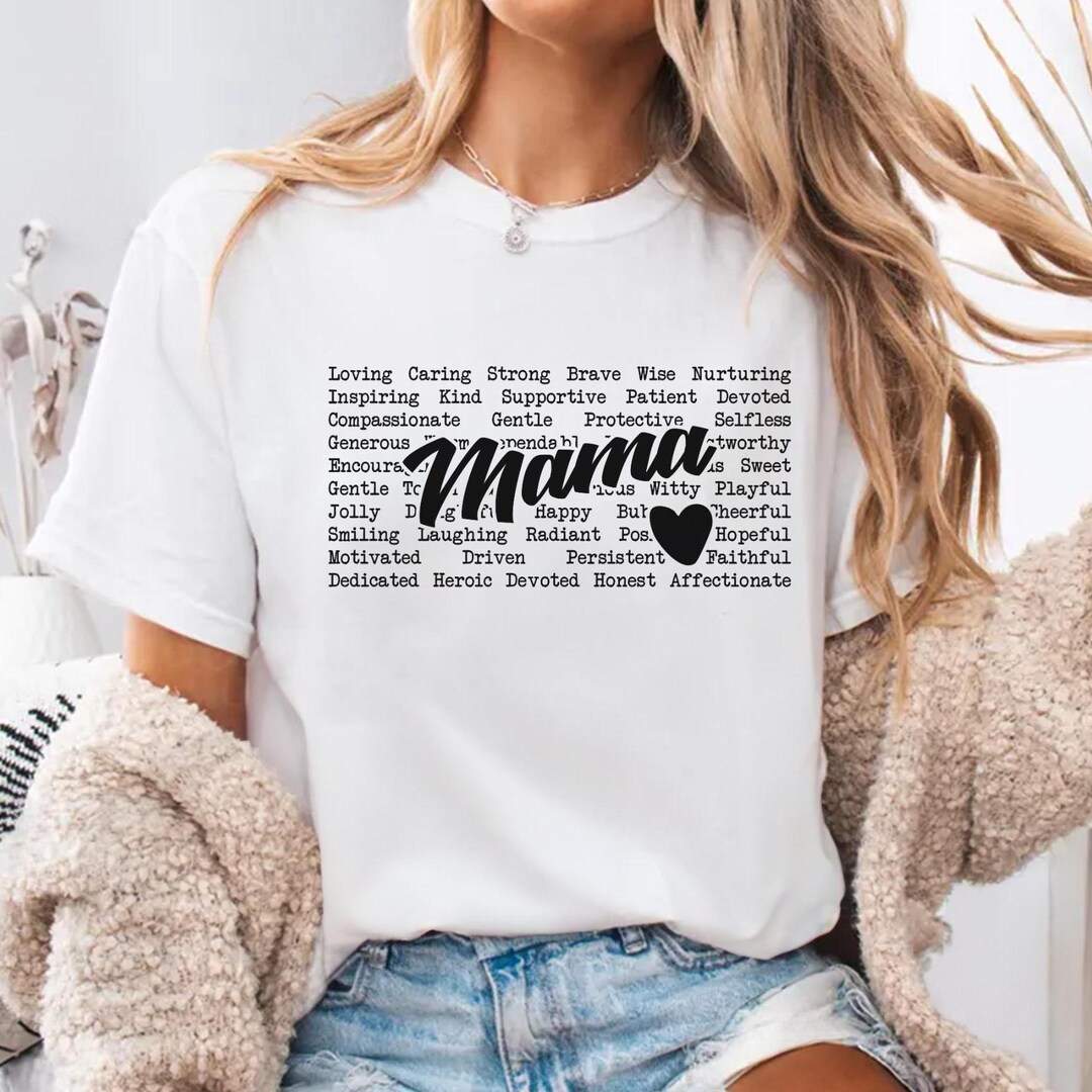 Mama Words Comfort Colors Crop Top, in My Mom Era T Shirt, Mama ...