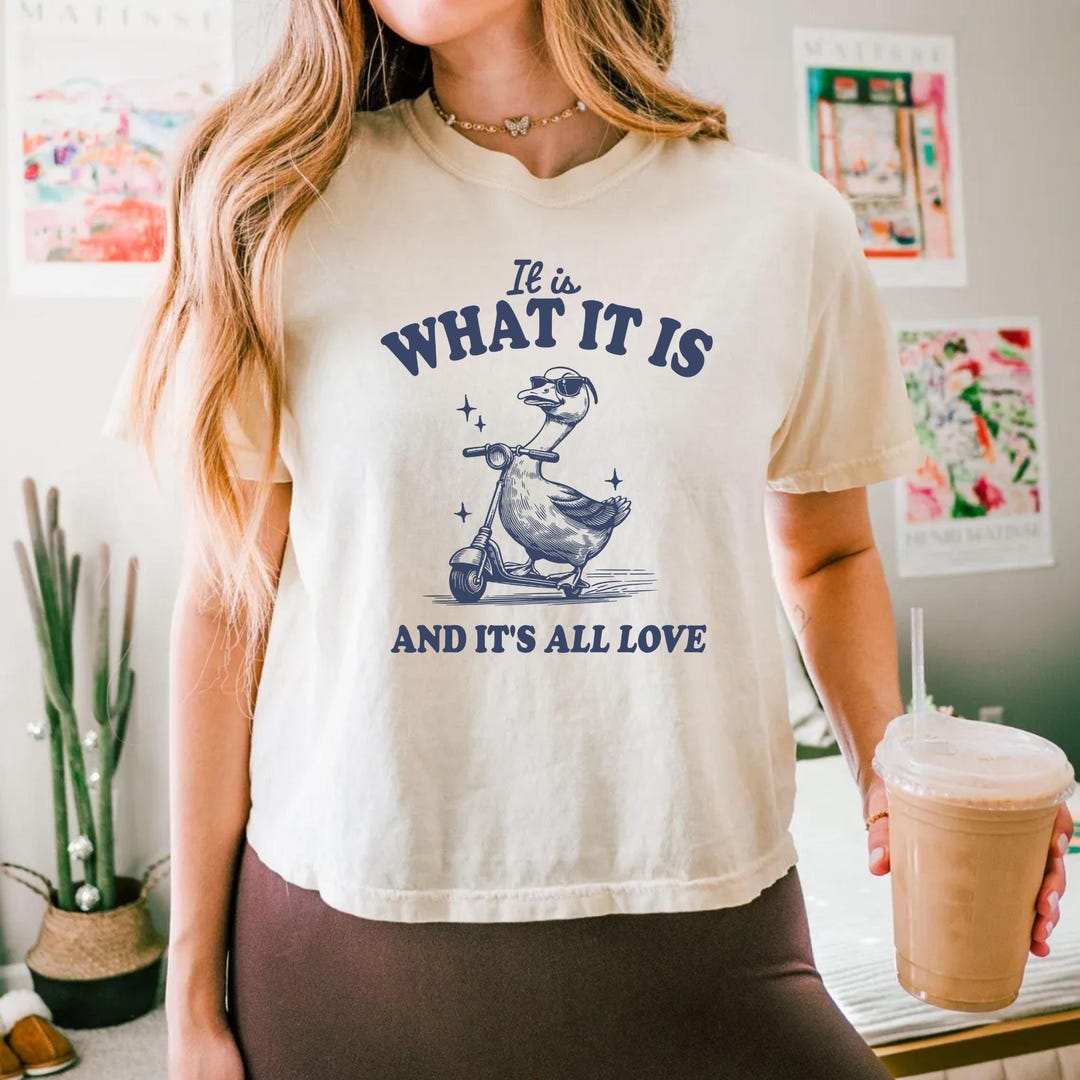 It is what it is All love Comfort Colors T Shirt or Crop Top, Retro ...