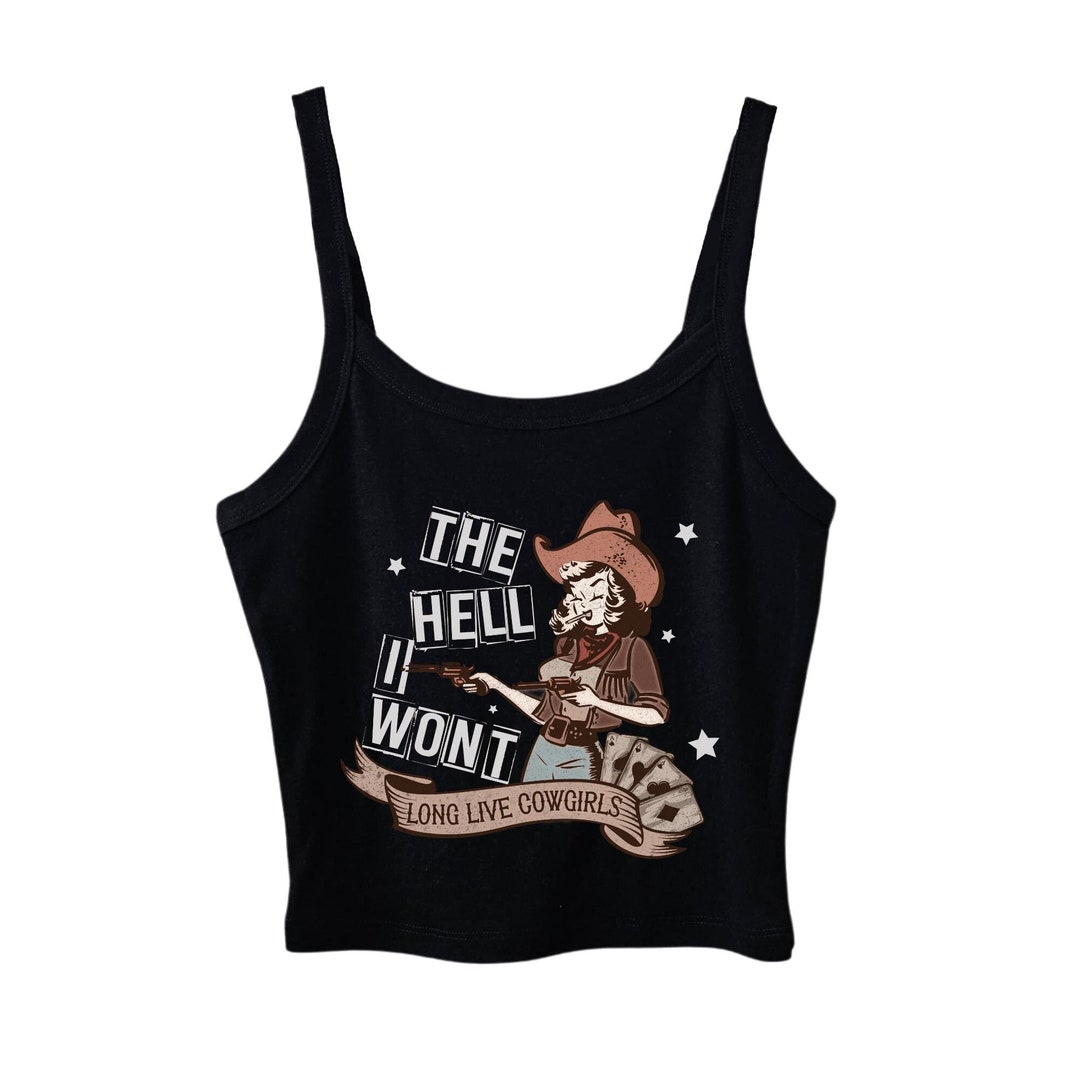 Vintage Crop Tank, Country Cowgirl Shirt, Western Crop Top, Rodeo T ...