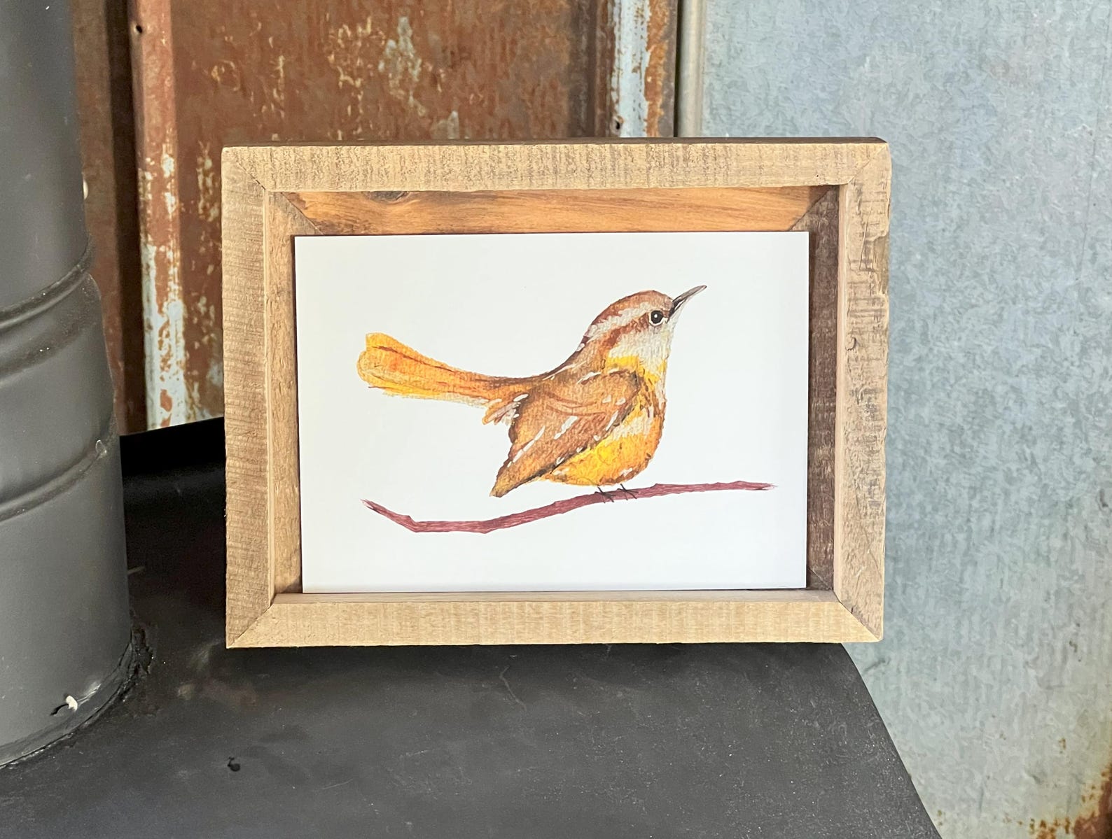 Carolina Wren - Watercolor Print - Etsy