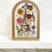Pressed Flowers - Double Glass Gold Painted Arched Wooden Frame - Etsy