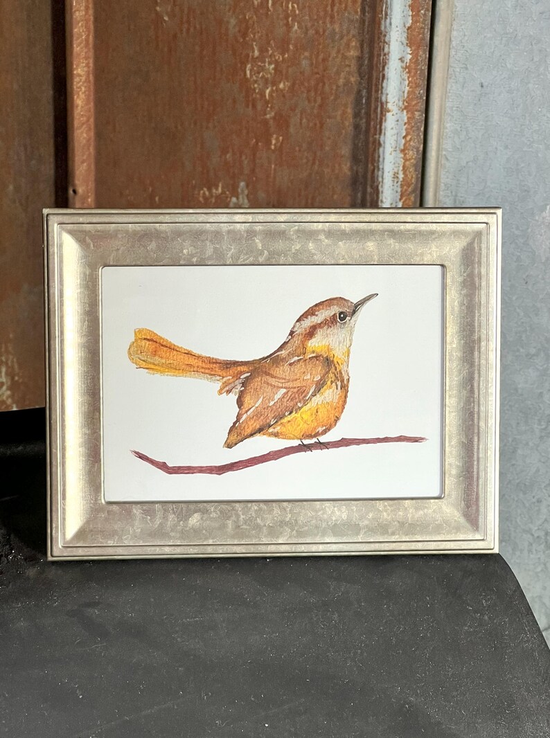 Carolina Wren - Watercolor Print - Etsy