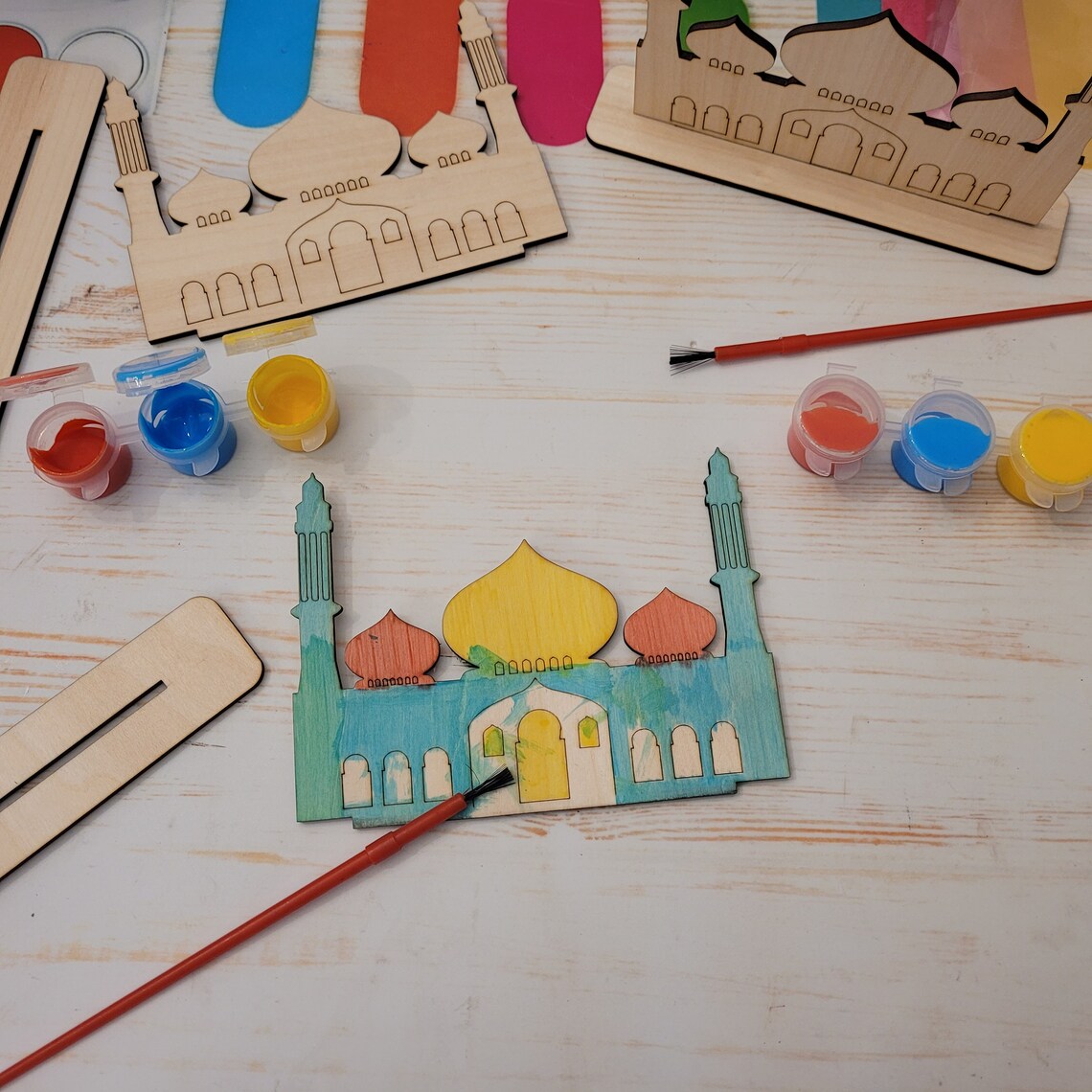 DIY Ramadan Decor Paint-it-yourself Kit Masjid Painting Kit for Kids ...