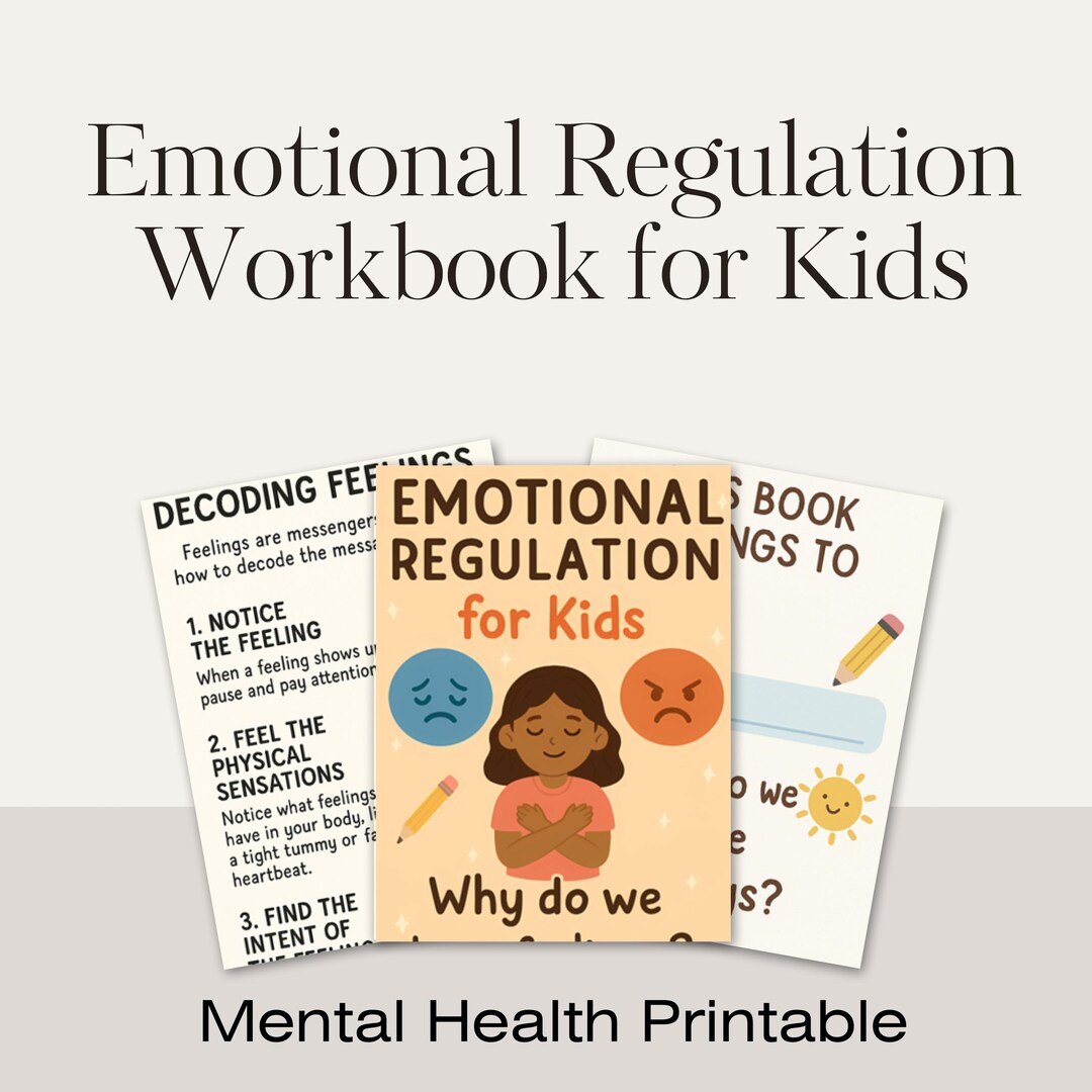 Emotional Regulation Workbook for Kids | Feelings & Coping Skills ...