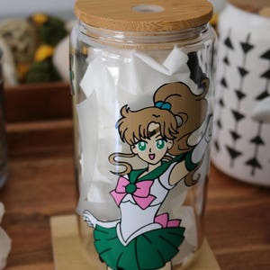 Sailor Jupiter Inspired Glass Cup 16oz - Etsy