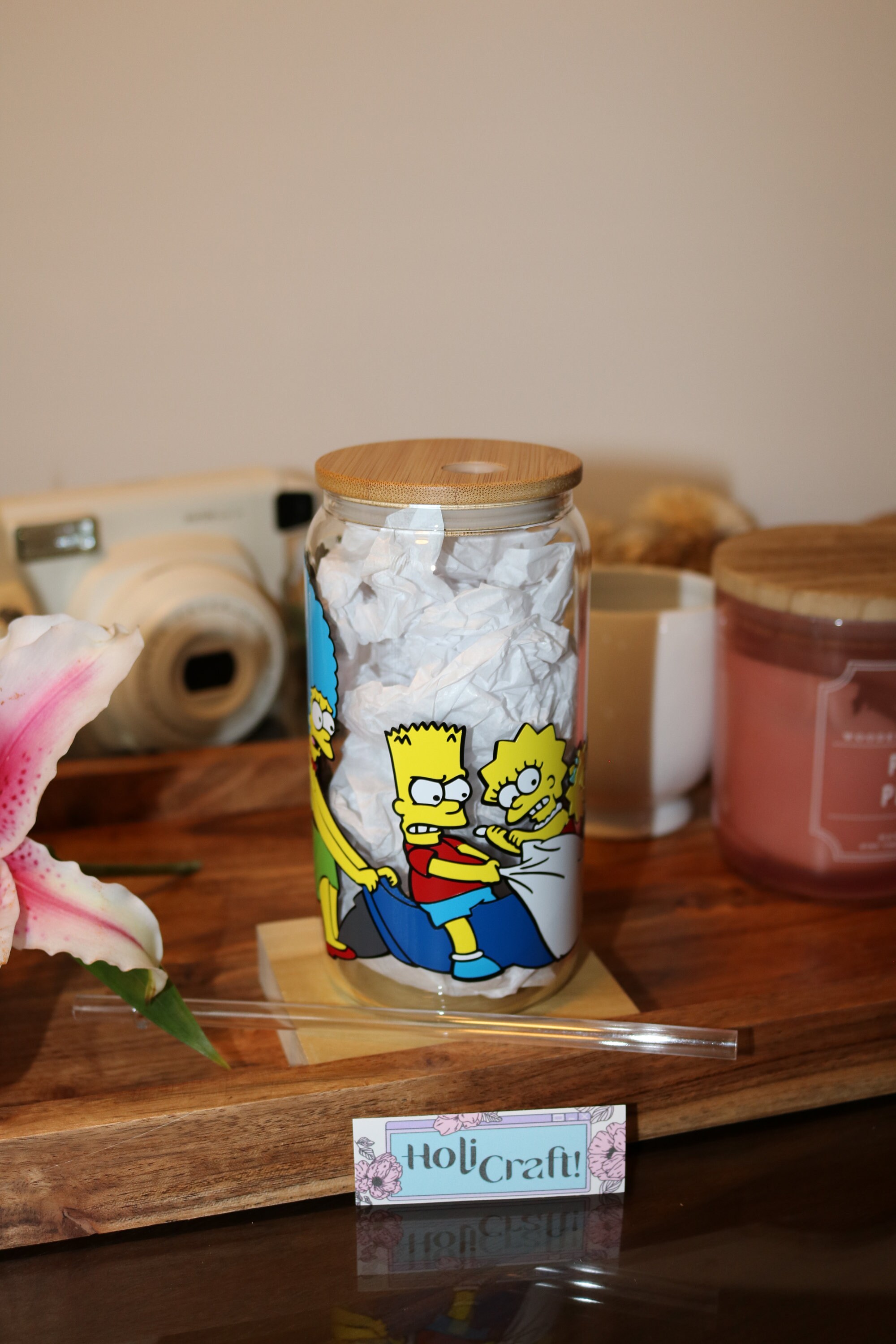 The Simpsons Inspired Glass Cup | 16oz - Etsy