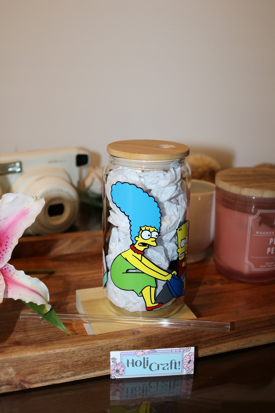 The Simpsons Inspired Glass Cup | 16oz - Etsy
