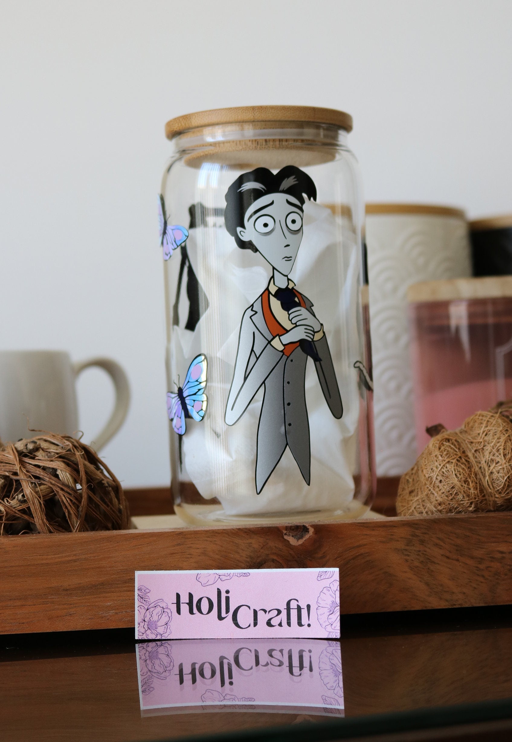 Corpse Bride Inspired Glass Cup | 16oz - Etsy