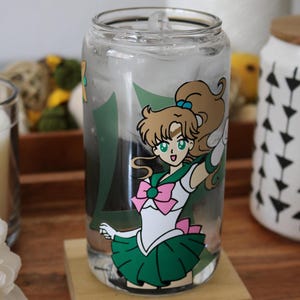 Sailor Jupiter Inspired Glass Cup 16oz - Etsy