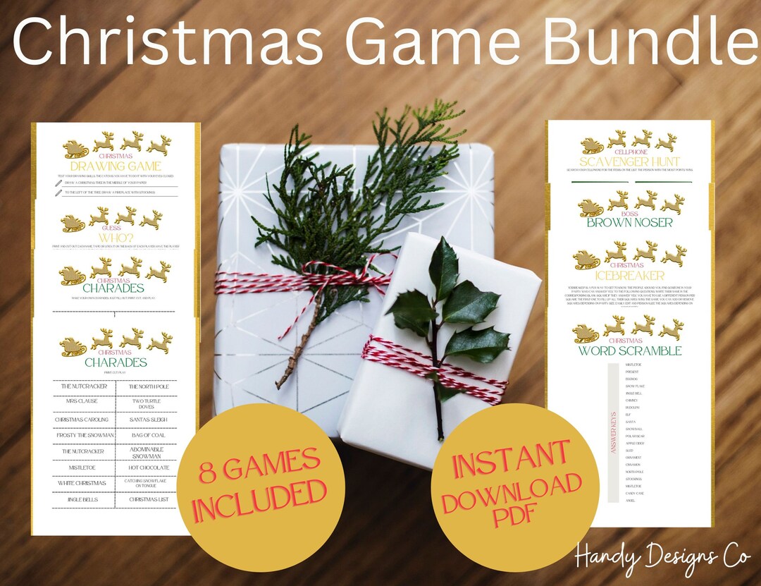 Christmas Game Bundle Printable - Etsy