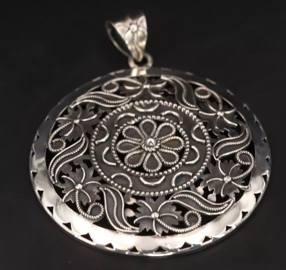 Sterling Silver INDIA DOUG PAULUS Flower Braided Fili… - Gem
