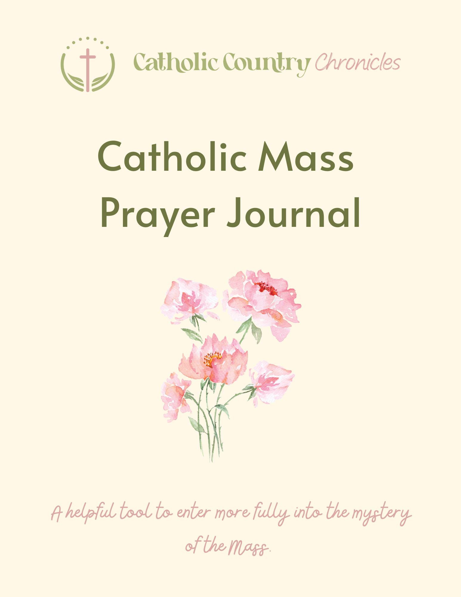 Catholic Mass Prayer Journal - Etsy