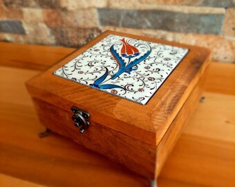 Hand Painted Mexican Box - Etsy