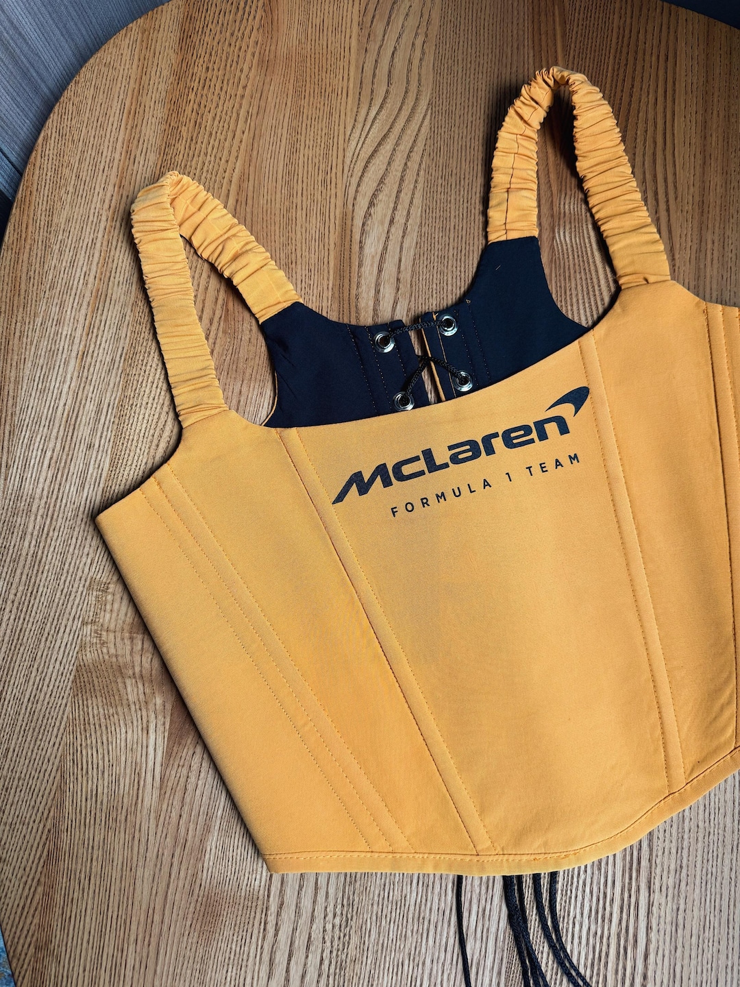 CORSET SPORT FERRARI / Upcycling Corset From Polo/ Mclaren Shirt - Etsy