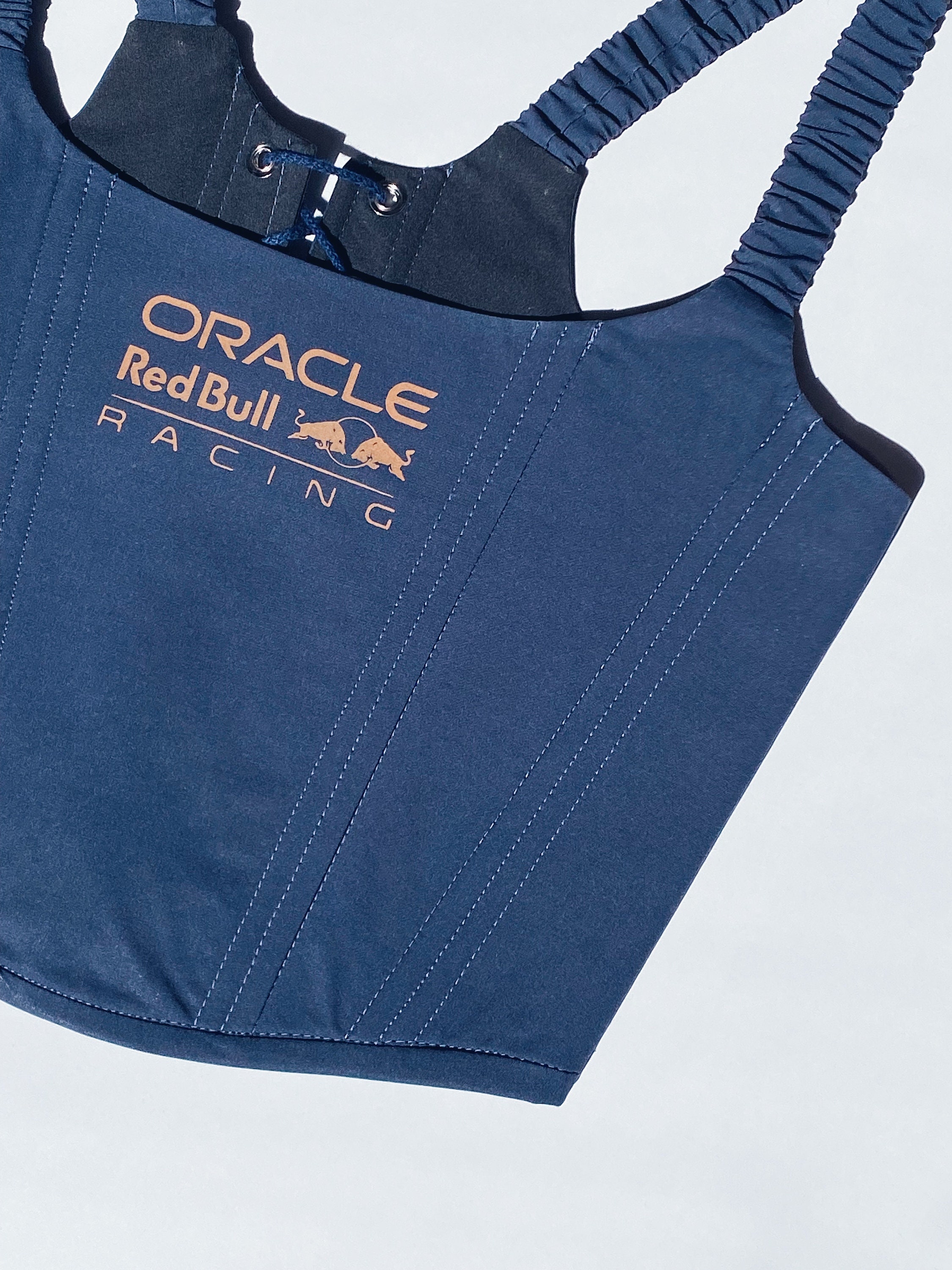 CORSET SPORT Red Bull/ Upcycling Corset From Polo/ Reb Bull Shirt/ - Etsy