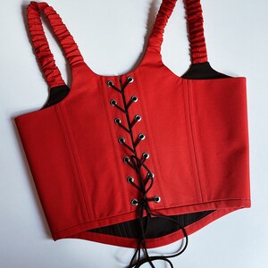 CORSET SPORT FERRARI / Upcycling Corset From Polo/ Ferrari Shirt - Etsy