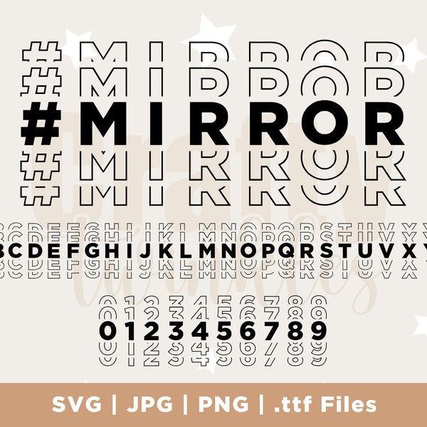 Mirror Letters - Etsy