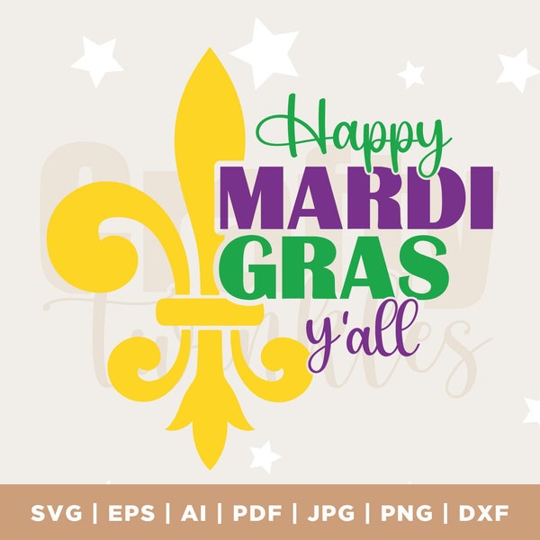 Mardi Gras Svg - Etsy