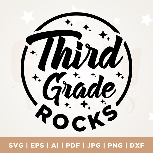 3rd Grade Rocks - Etsy