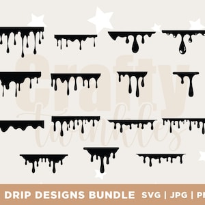 Dripping Borders SVG, Dripping Borders SVG Bundle, Dripping Svg ...