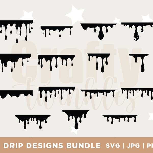Drip Svg - Etsy