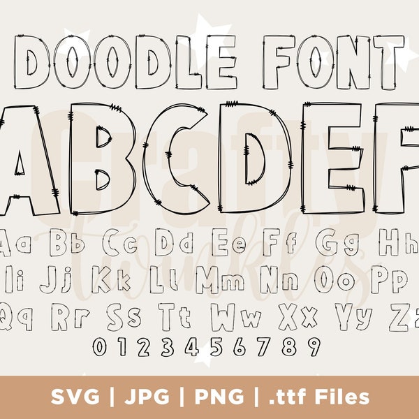 Doodle Letters - Etsy