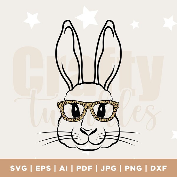 Easter Bunny With Glasses - Etsy
