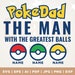 Pokedad Png, Men’s Pokedad T-shirt, Gift for Grandpa, Names Tee, Best ...