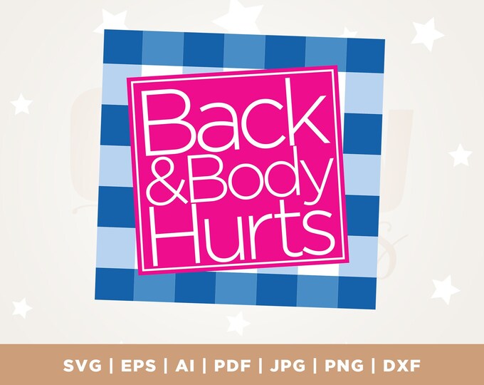 My-back-is-saurus Back Pain Sore Dinosaur Glossy Waterproof 4 INCH ...