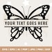Butterfly SVG, Butterfly Split Monogram PNG, Butterfly Clipart ...
