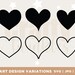 Heart SVG PNG EPS Instant Download Digital Download Heart - Etsy