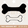 Dog Bone Svg, Dog Bone Digital, Dog Bone Png Clip Art. Vector Cut File ...