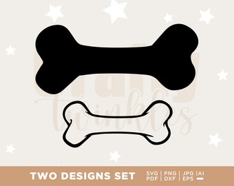 Dog Bone Svg, Dog Bone Digital, Dog Bone Png Clip Art. Vector Cut File ...