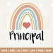 Principal Svg Teacher Svg Rainbow Svg Principal Shirt Svg - Etsy