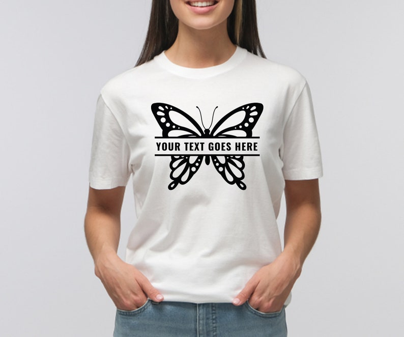 Butterfly SVG Butterfly Split Monogram PNG Butterfly - Etsy