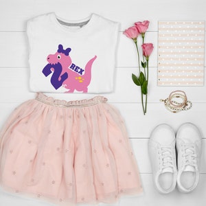 2 Rex SVG Girl Two Rex Dinosaur Birthday Svg Clipart 2nd Birthday 2 ...