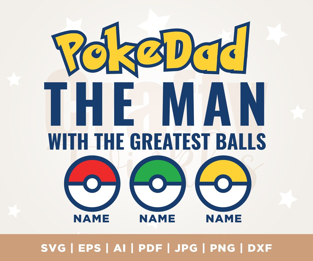 Pokedad Png, Men’s Pokedad T-shirt, Gift for Grandpa, Names Tee, Best ...
