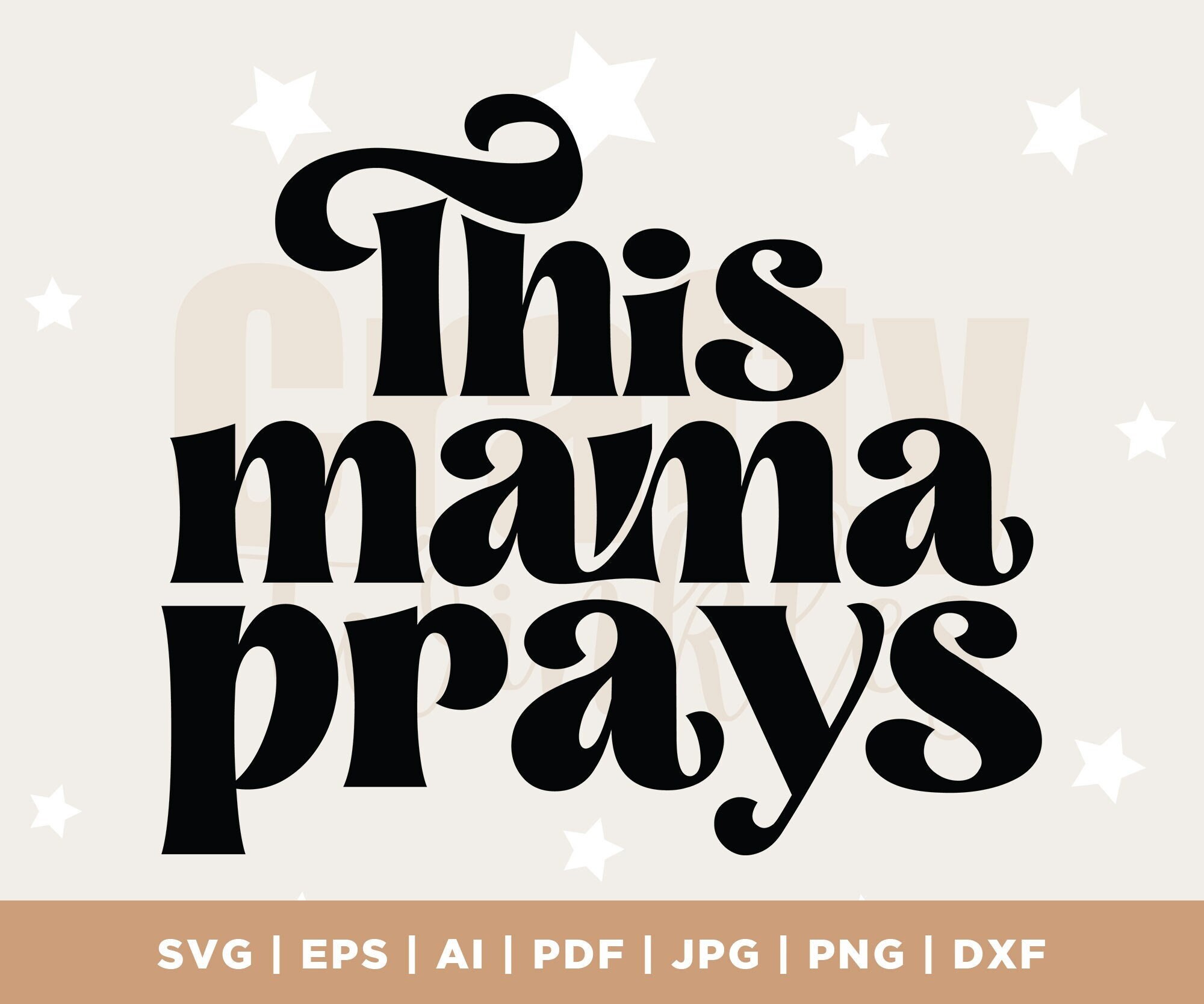 This Mama Prays SVG Praying Mama Svg Mama Prays Svg - Etsy