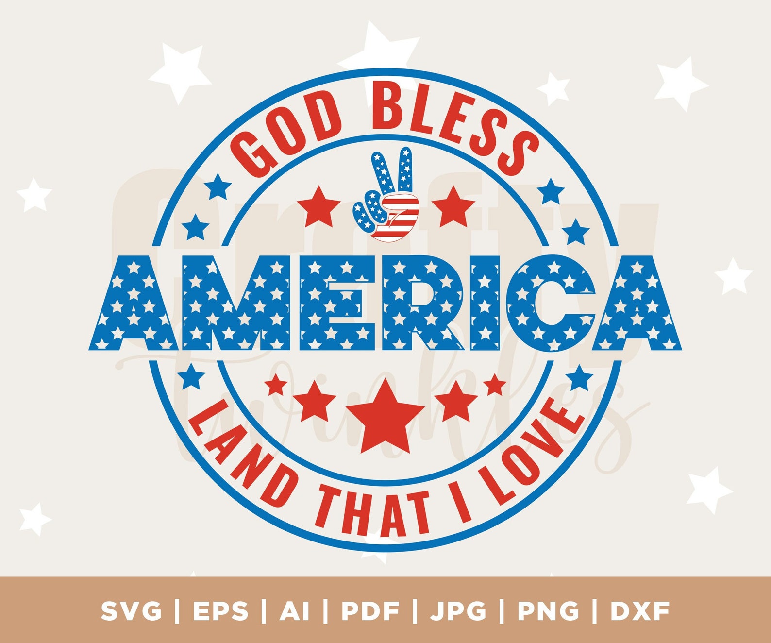 God Bless America Land That I Love SVG PNG, 4th of July SVG, Fourth of ...