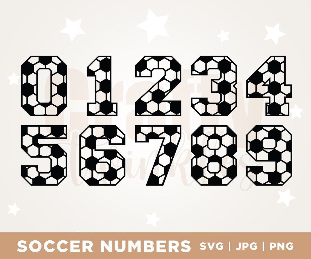Soccer Numbers Svg, Varsity, Fall Svg, Autumn Svg, Vinyl, Silhouette ...