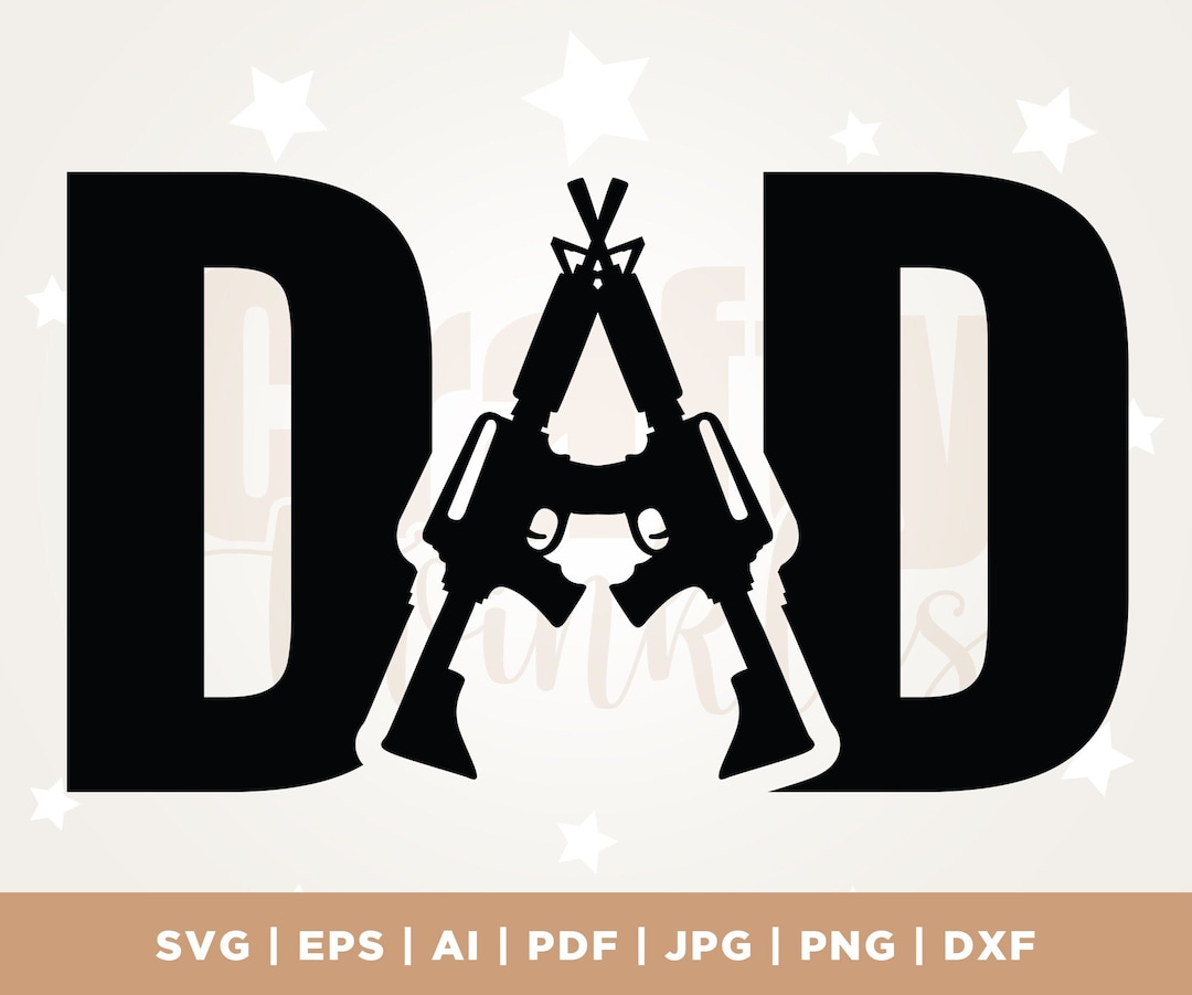 DAD Second Amendment, Dad Rifle SVG, Patriotic Print, Design, America ...