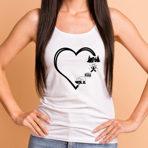 Camping Heart SVG, Love to Camp Svg, HTV Cut File, Vinyl Decal Cut File ...