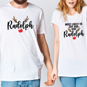 Most Likely to Try to Ride Rudolph, SVG, Cricut, Sublimation Rudolph ...